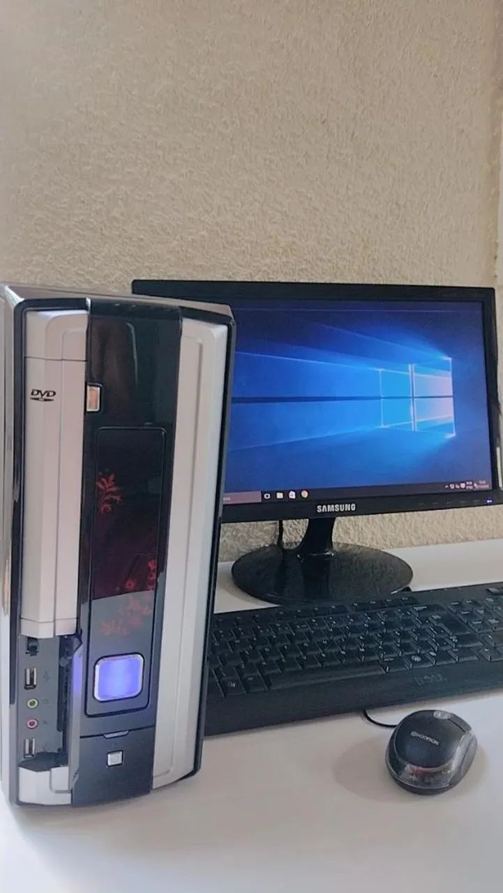 Pc Completo DELL Vostro 220s Windows 10 Pro Ativado 4G Monitor 20 LED ...