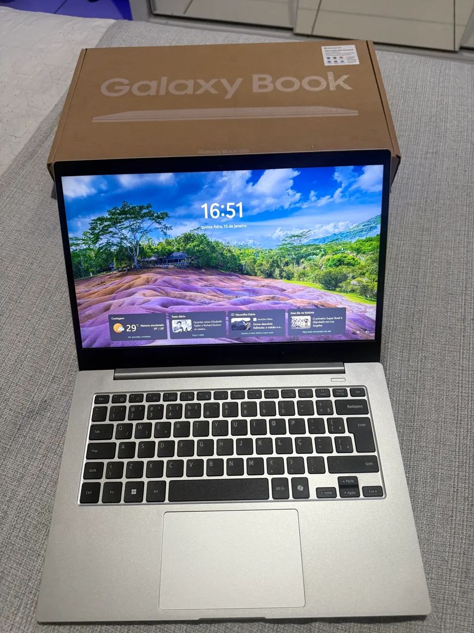 Notebook Galaxy Book Go, Windows 11 Home, 4gb, 128gb, 14 Cor Prata ...