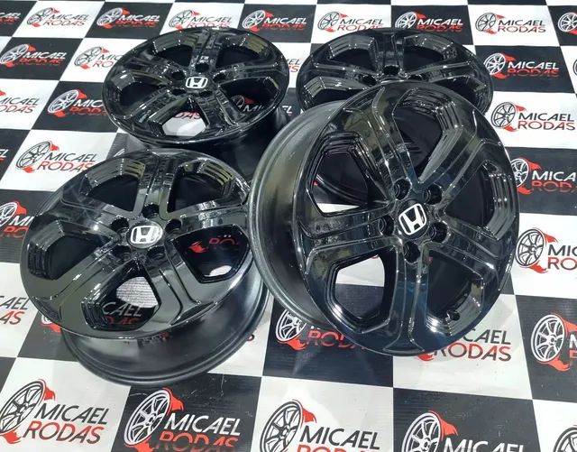 Jogo de rodas aro 17" Honda HRV CRV Civic Originais 5x114 + Pintura Nova - Carros, vans e ...