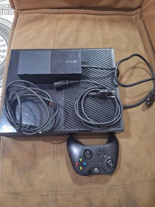 Xbox one preto 500gb 1 controle tudo funcionando perfeitamente no valor ...