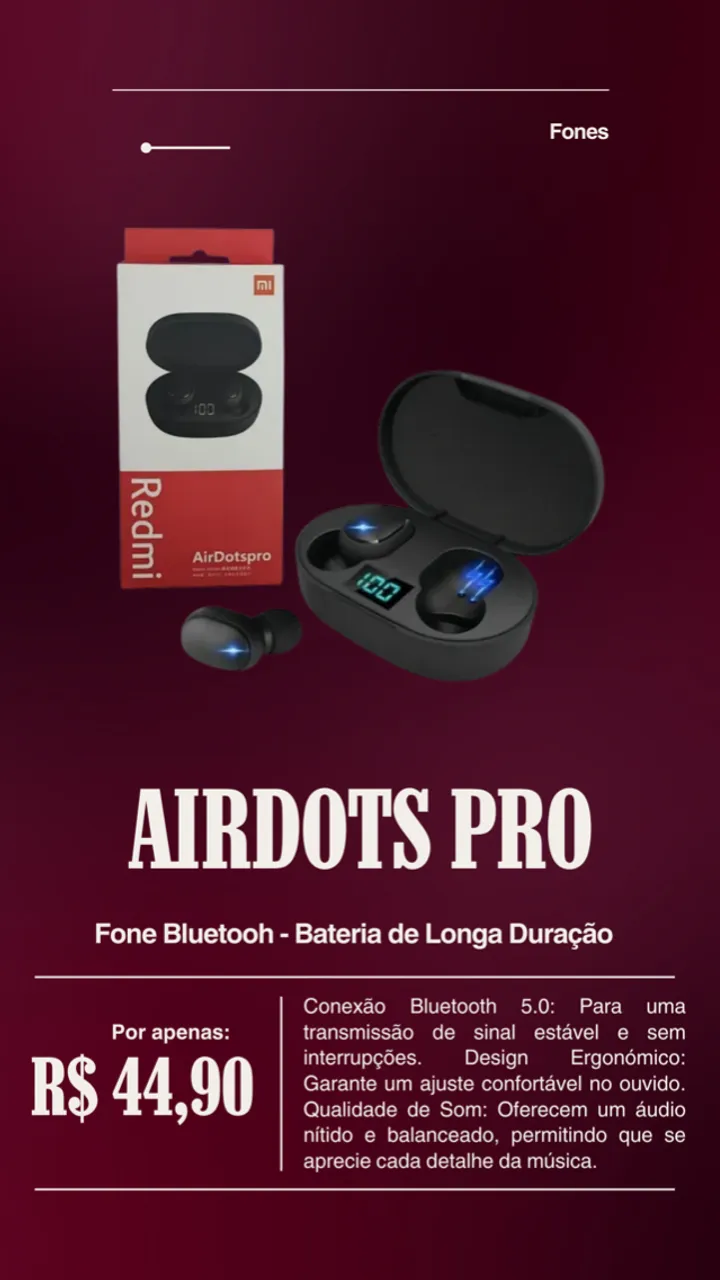 "airdots 3 pro" no Brasil