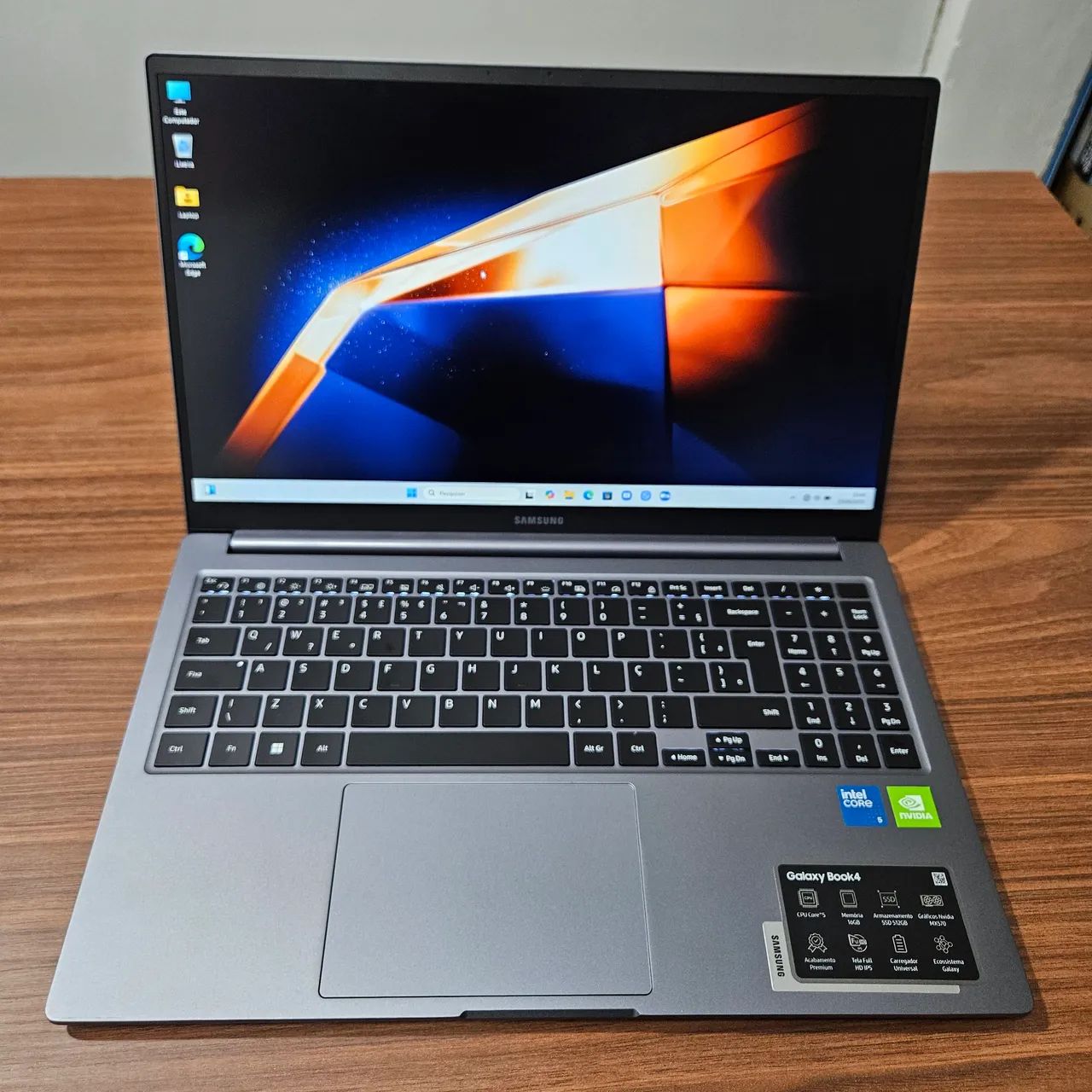 Samsung Book4 Intel Core 5 120U 16GB 512GB Nvidia MX570 4GB Tela 15,6 ...