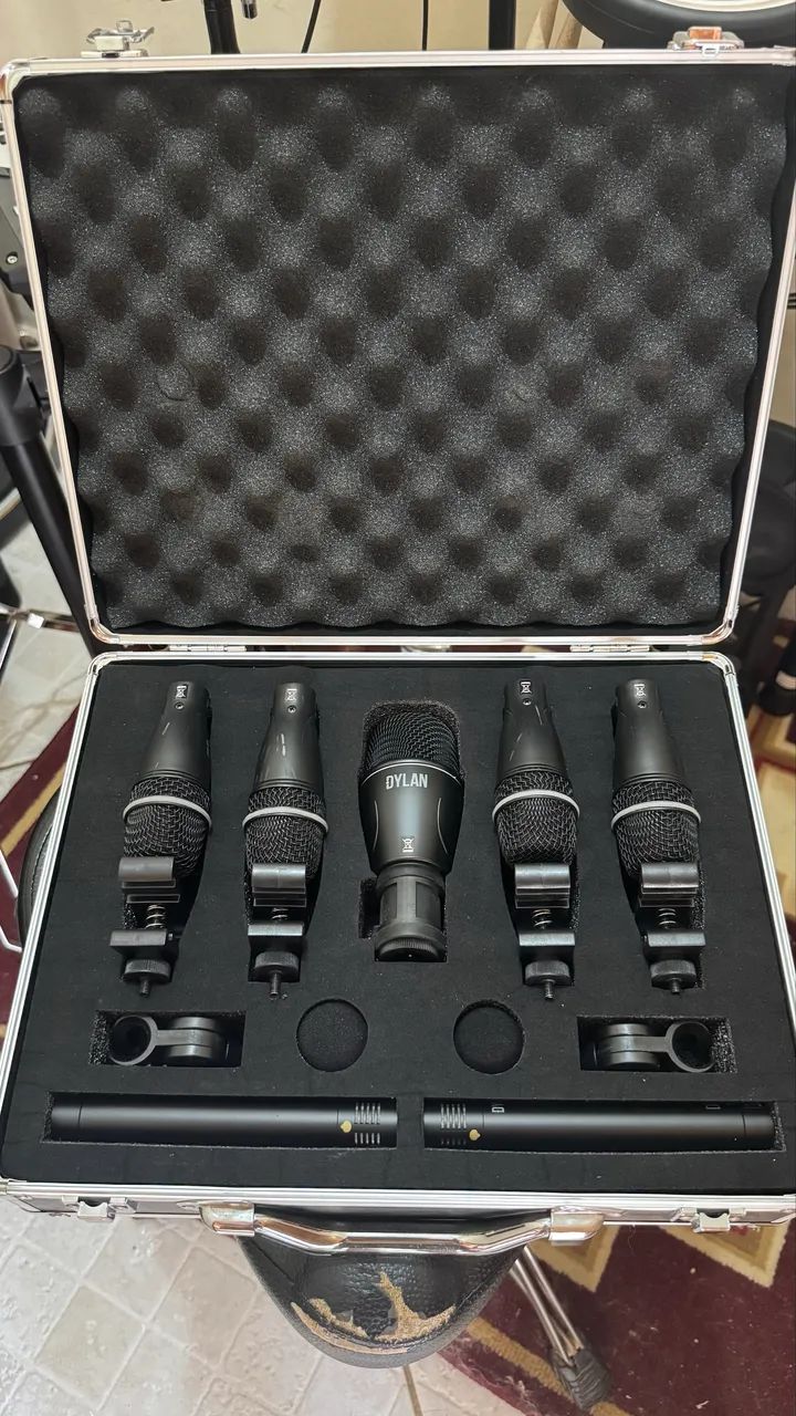 Kit Microfone Bateria Dylan Dd-7 Com Case Preto - Instrumentos musicais ...