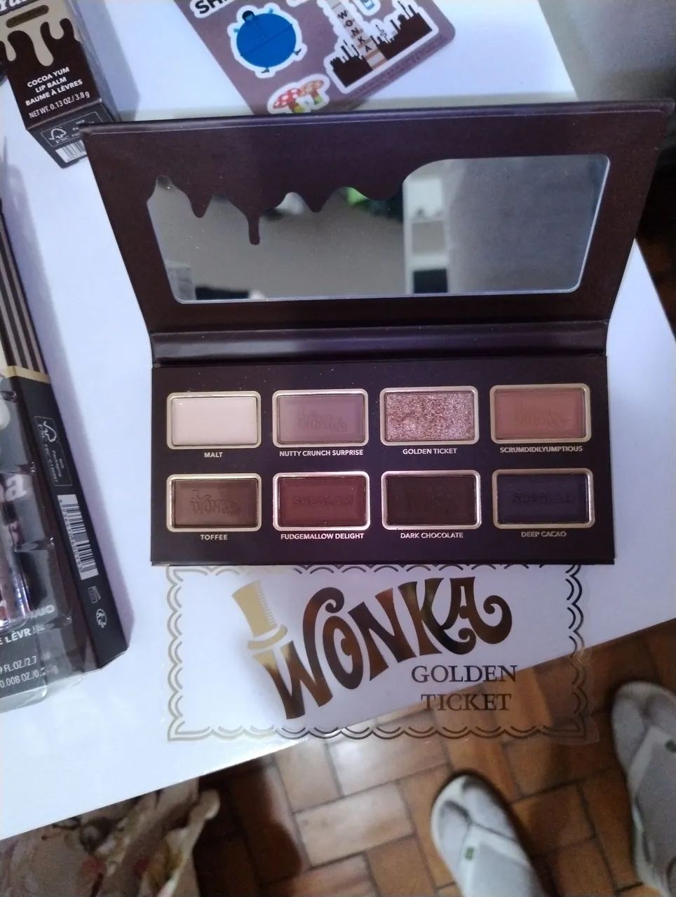 Kit maquiagem Willy Wonka + Paleta importada Princesa Jasmine Disney ...