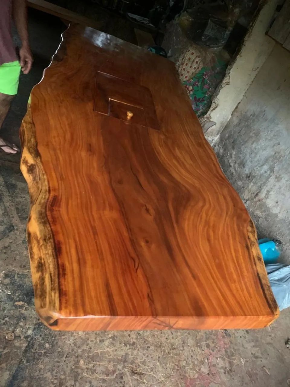 Mesa de Jaqueira rústica com culé embutido - Mesas - Coração de Maria ...