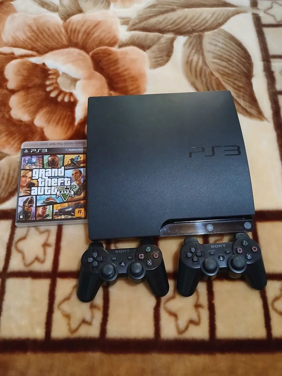 Ps3 slim original + 2 controles originais + GTA V + GTA IV - Consoles de Vídeo Game - Fazendinha ...