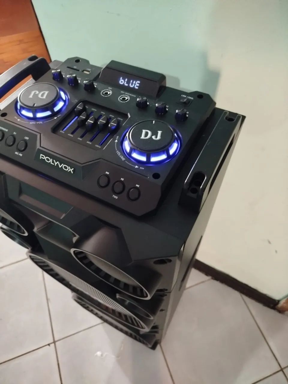 Caixa de Som Polyvox DJ Bluetooth com LED e Entradas - Aparelhos de Som ...
