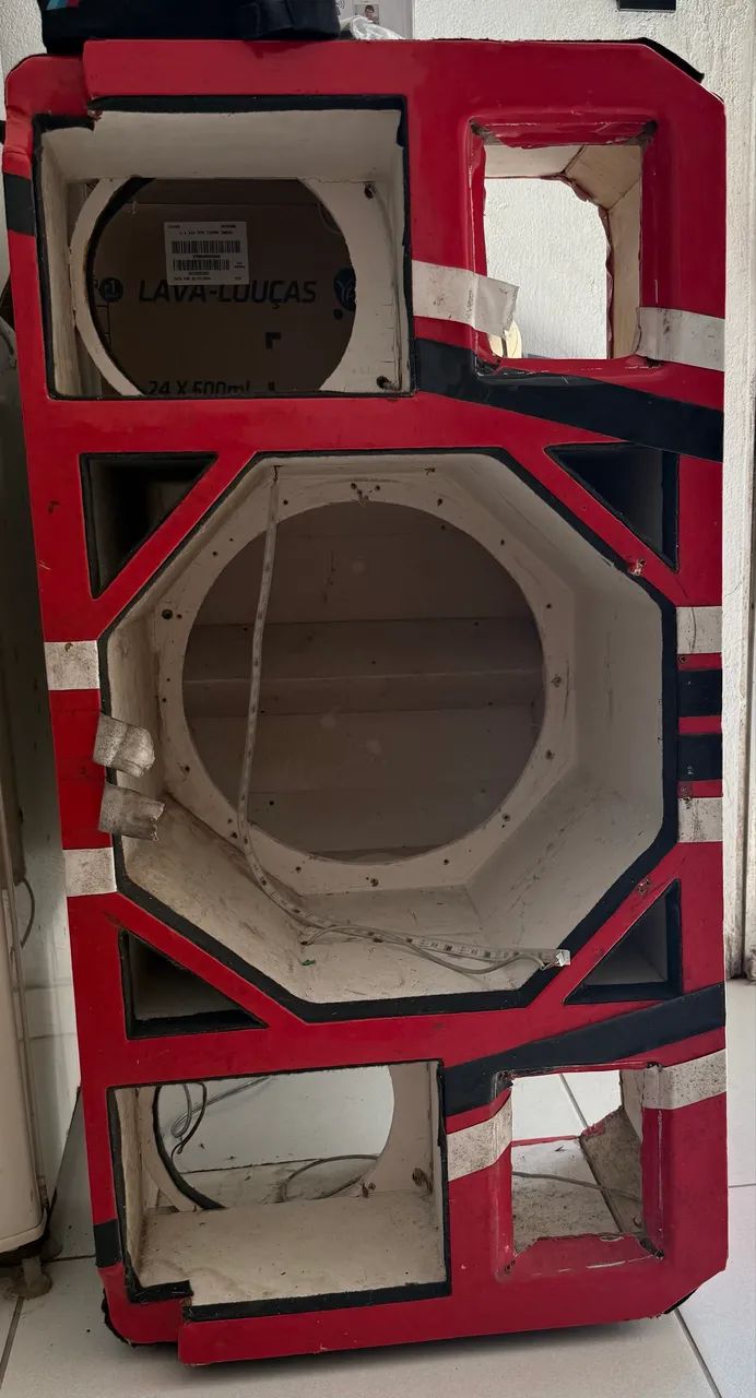 Caixa de som pra dois médios de 10 e um grave de 18 - Aparelhos de Som ...