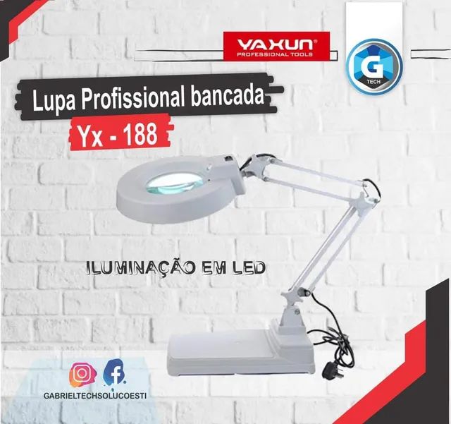 "lupa de bancada led" no Brasil
