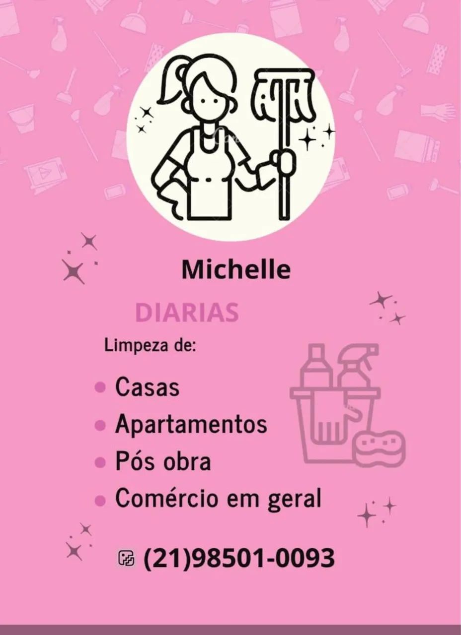 Michelle diarista - Serviços - Bangu, Rio de Janeiro 1467806278 | OLX