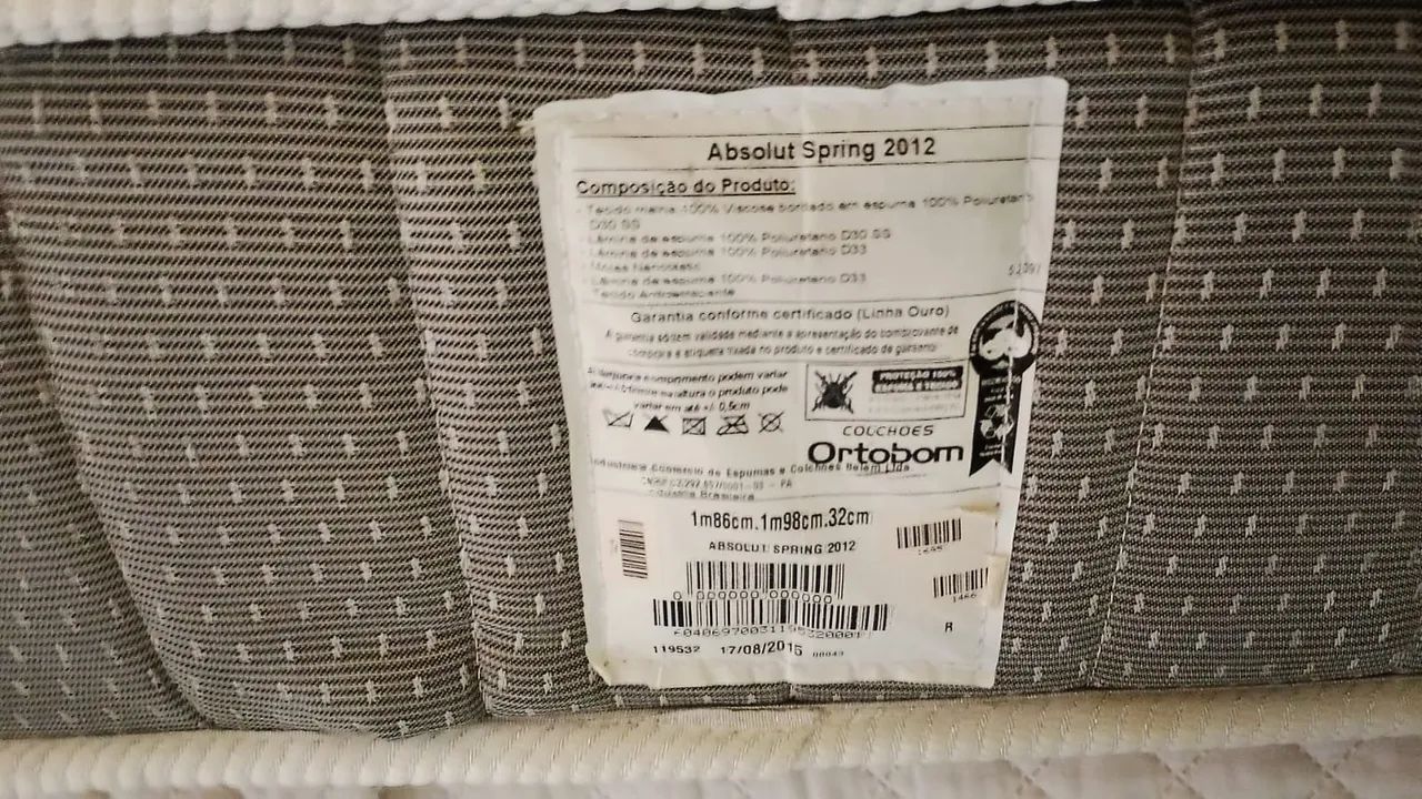 Cama Box Ortobom ortopédico Super King - com base - Camas e Colchões ...