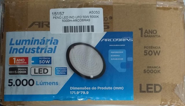 "luminaria led 50w" no Brasil