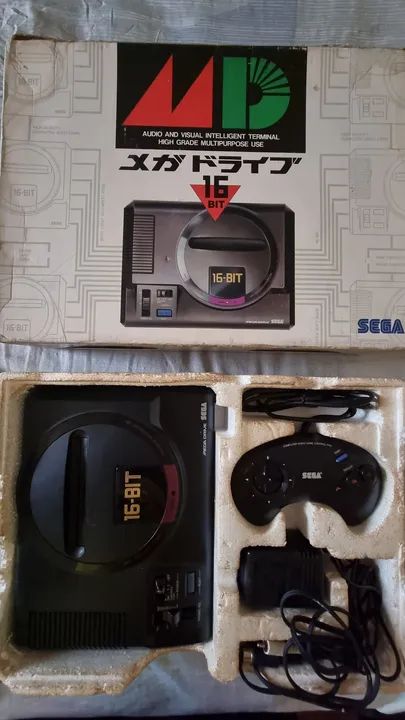 Mega Drive 16-bit - Console de Vídeo Game Clássico - Consoles de Vídeo ...