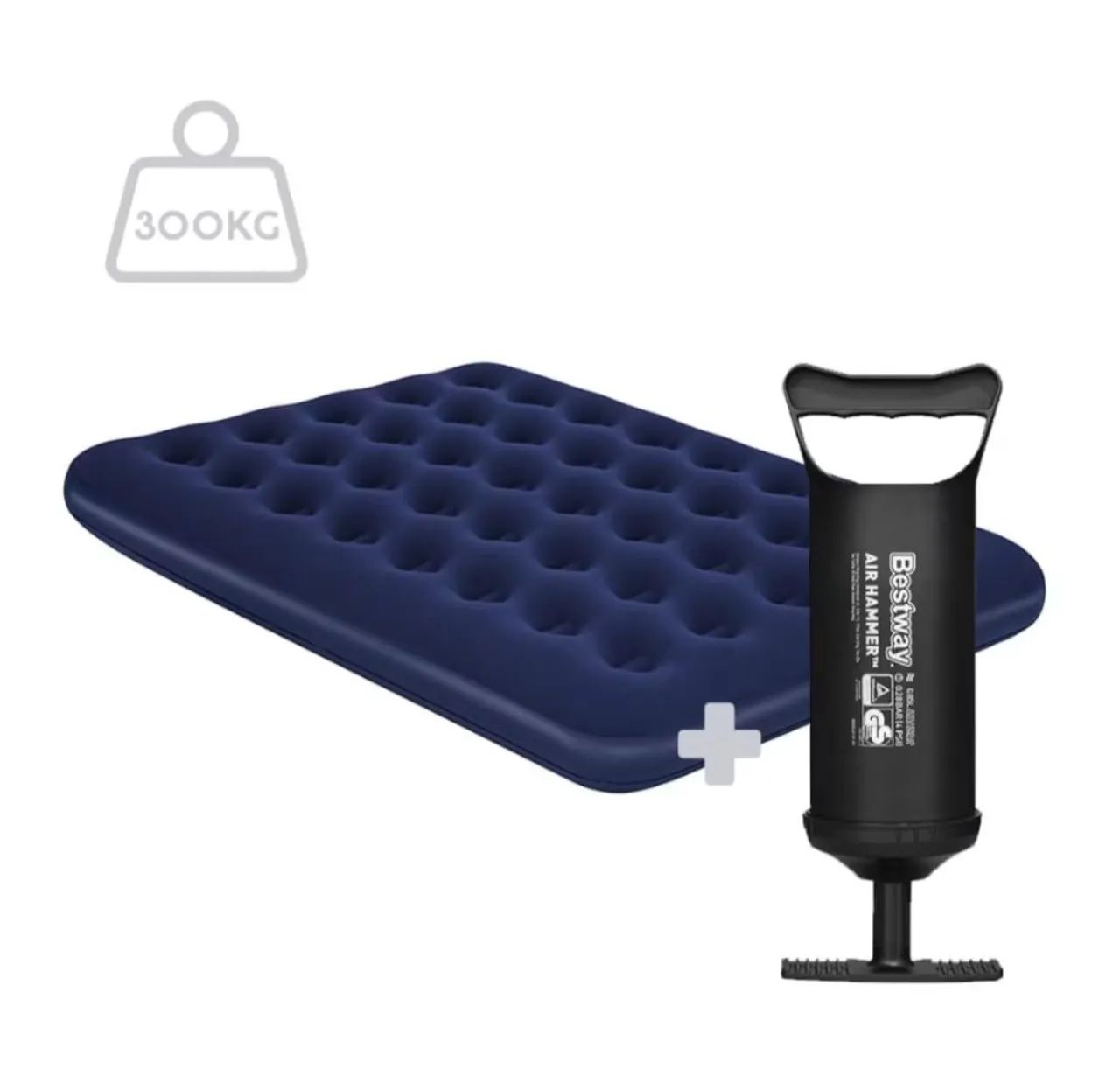 Cama inflável CASAL Bestway Air Hammer - 300kg COM BOMBA PARA ENCHER ...