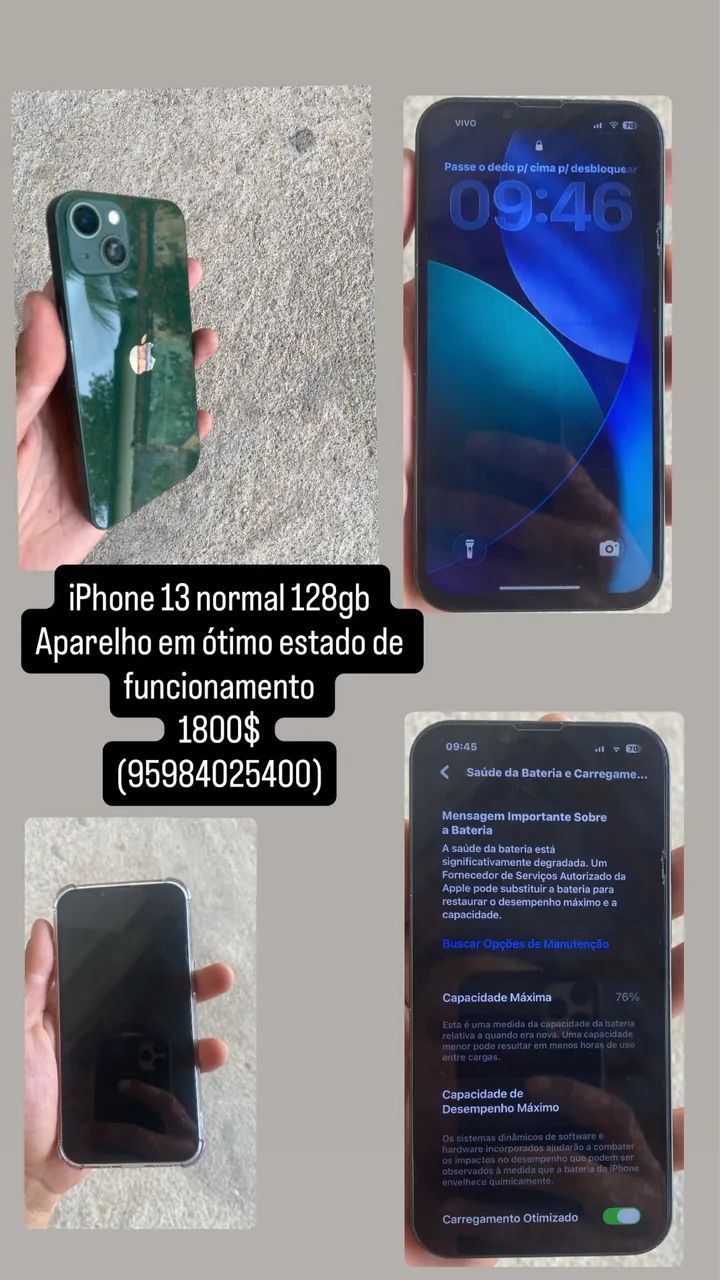 iPhone 13 normal 128gb - Celulares e Smartphones - Jardim Primavera ...