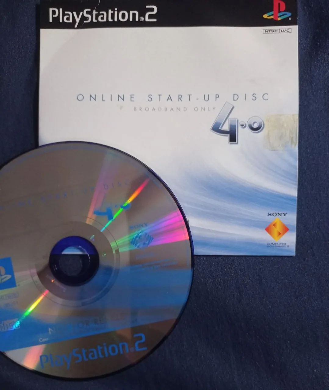 Manual PS2 slim SCPH-79001 + online start-up disc 4 + panfletos ...