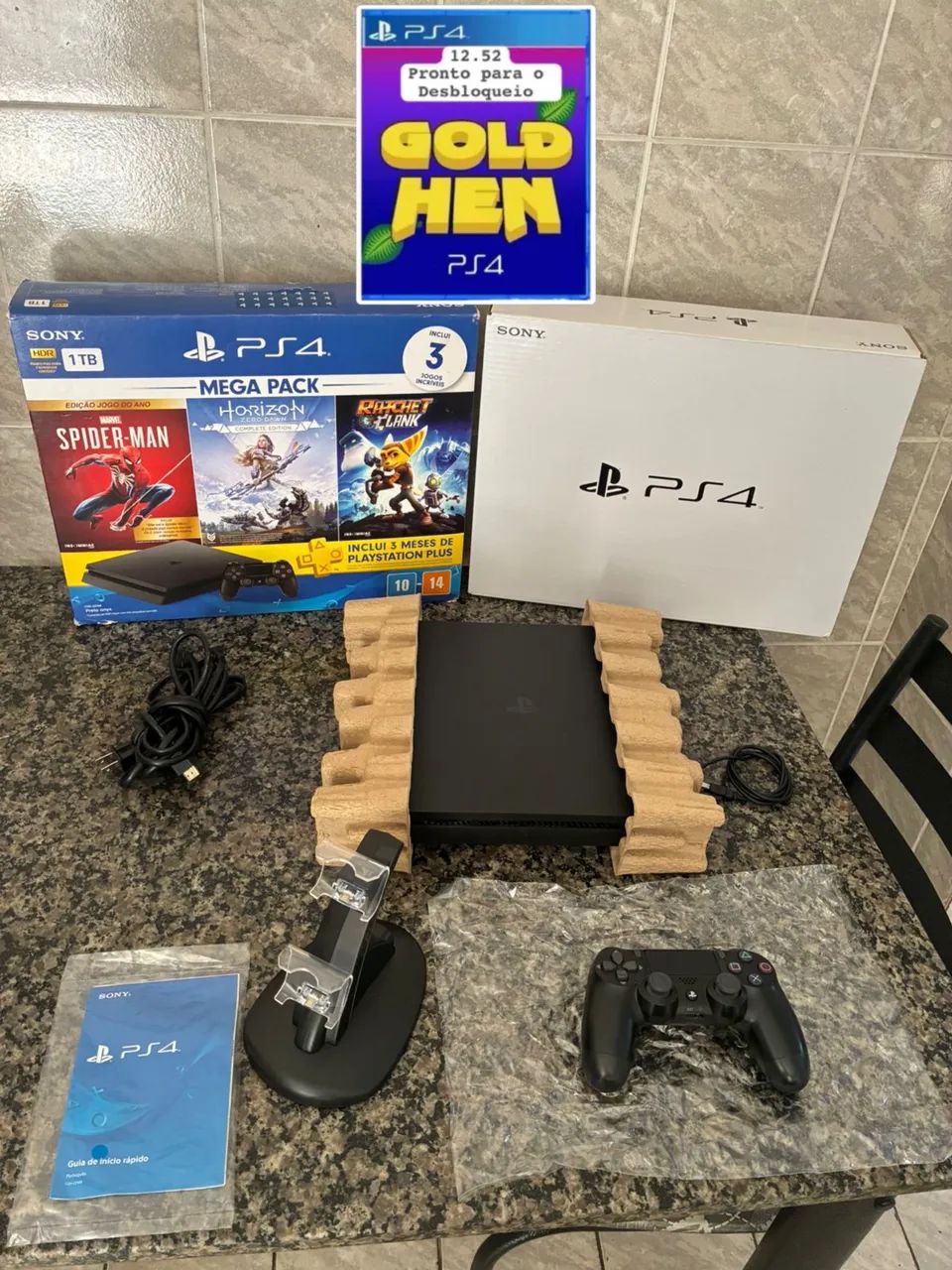 Ps4 Slim 1Tb na 12.52 para Desbloquear - Consoles de Vídeo Game - Vila ...