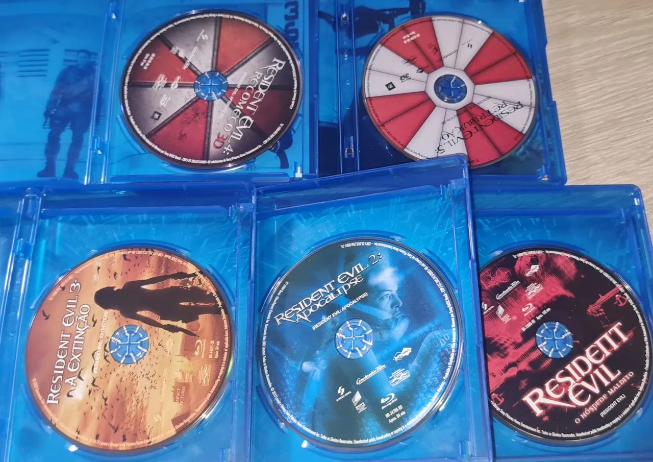 Bluray Resident evil (box original com 5 filmes) - CDs, DVDs etc ...
