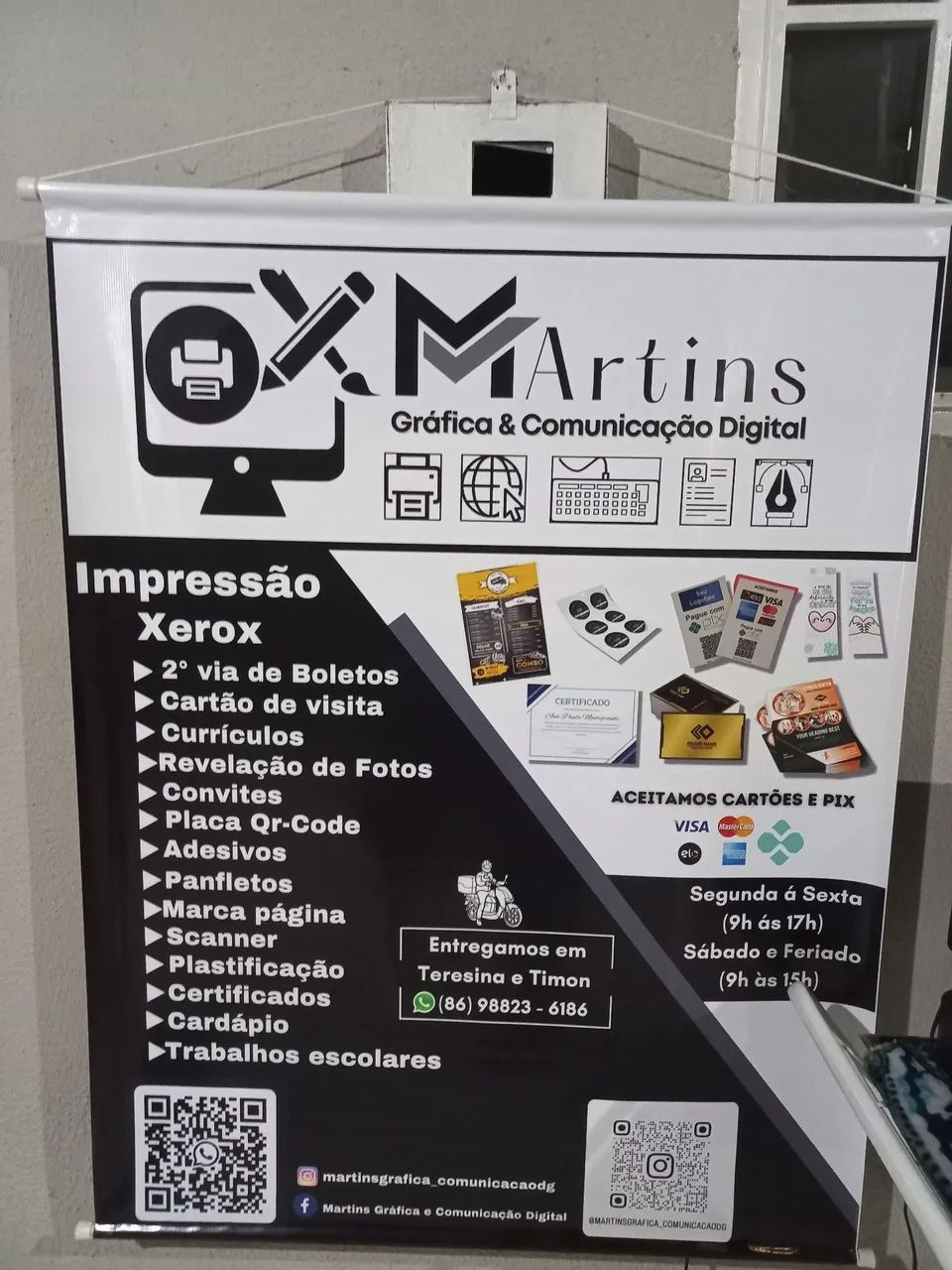 Banner em lona - Equipamentos Para Comércio - Nossa Senhora das Graças ...