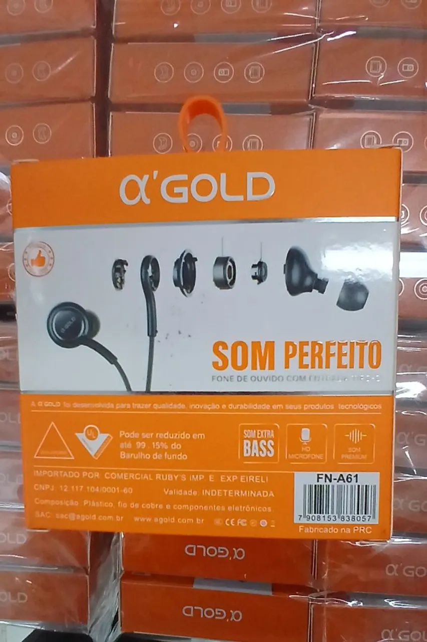 Fone De Ouvido a'Gold Com Fio Tipo C FN-A61 - Fones de Ouvido - Cuiá ...