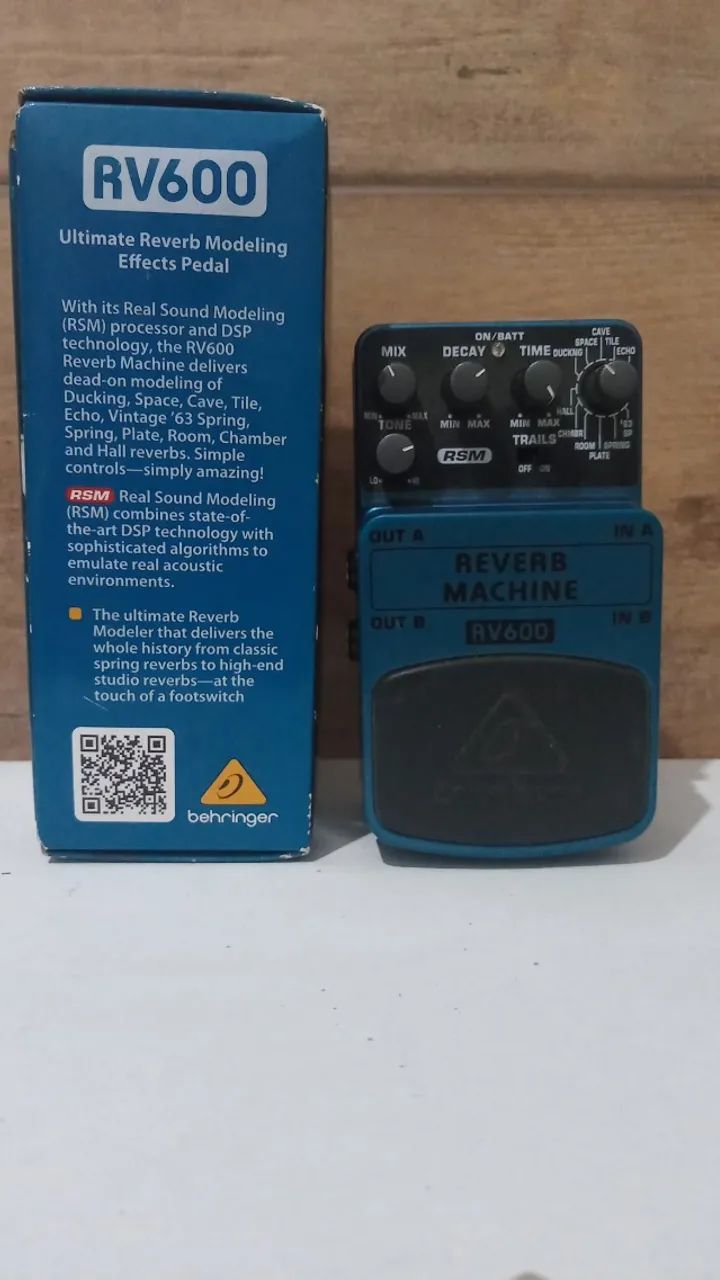 Pedal Reverb Machine Rv600 Behringer - Instrumentos musicais ...