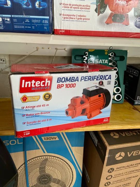 (Nova) Intech Machine Bomba D'Água Periferica 1Hp Bp1000 (Bivolt ...
