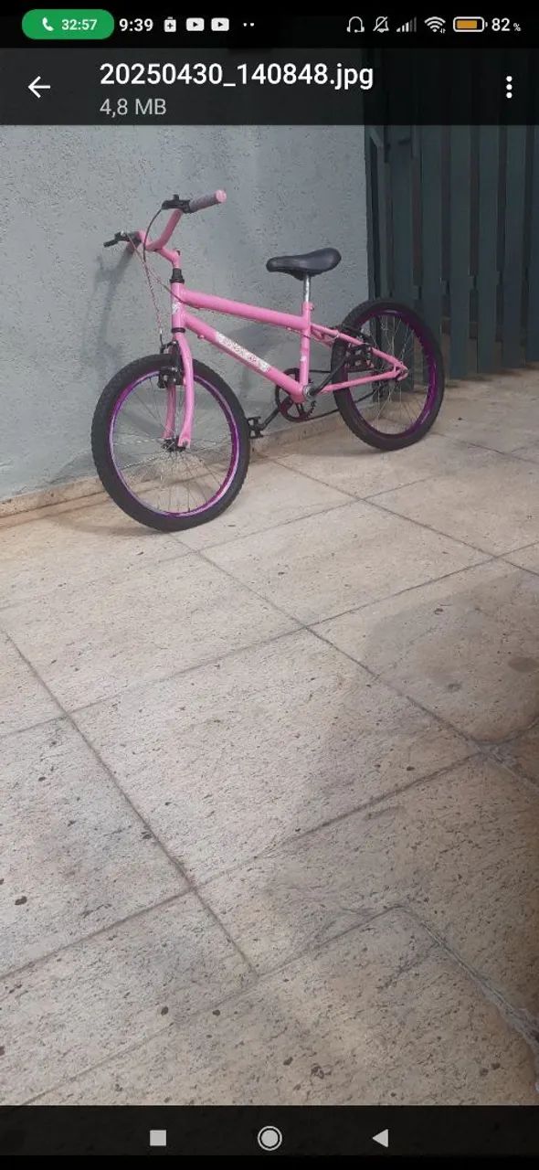 Bicicleta BMX Rosa com Rodas Roxas - Brinquedos e Jogos - Paraíso ...