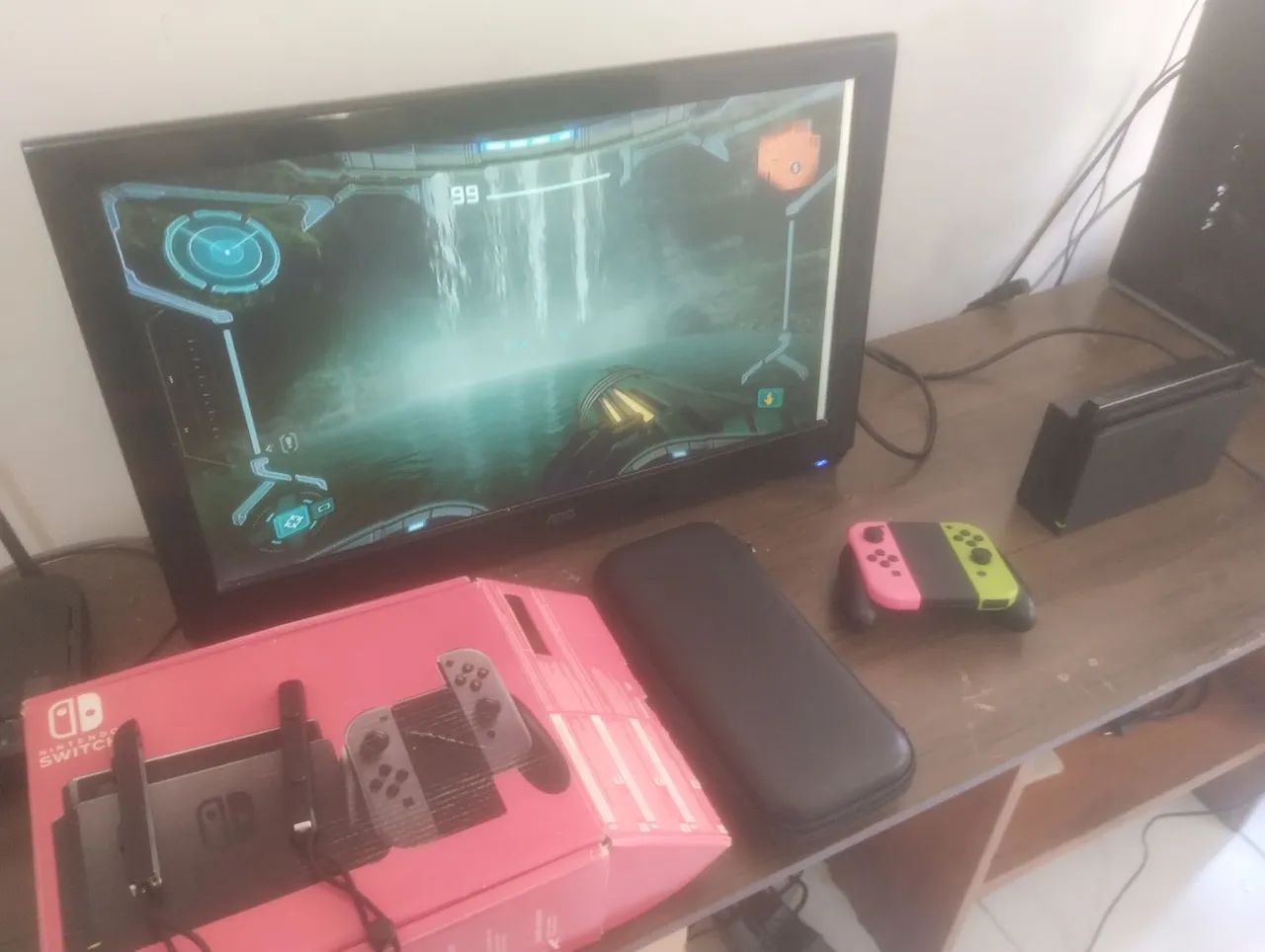 Nintendo Switch V1 na caixa desbloqueado com emuladores e jogos ...