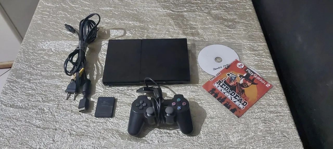 Ps2 play 2 playstation 2 completo com 2 jogos Consoles de Video Game Jardim Botanico Campo Grande 1369886081 OLX