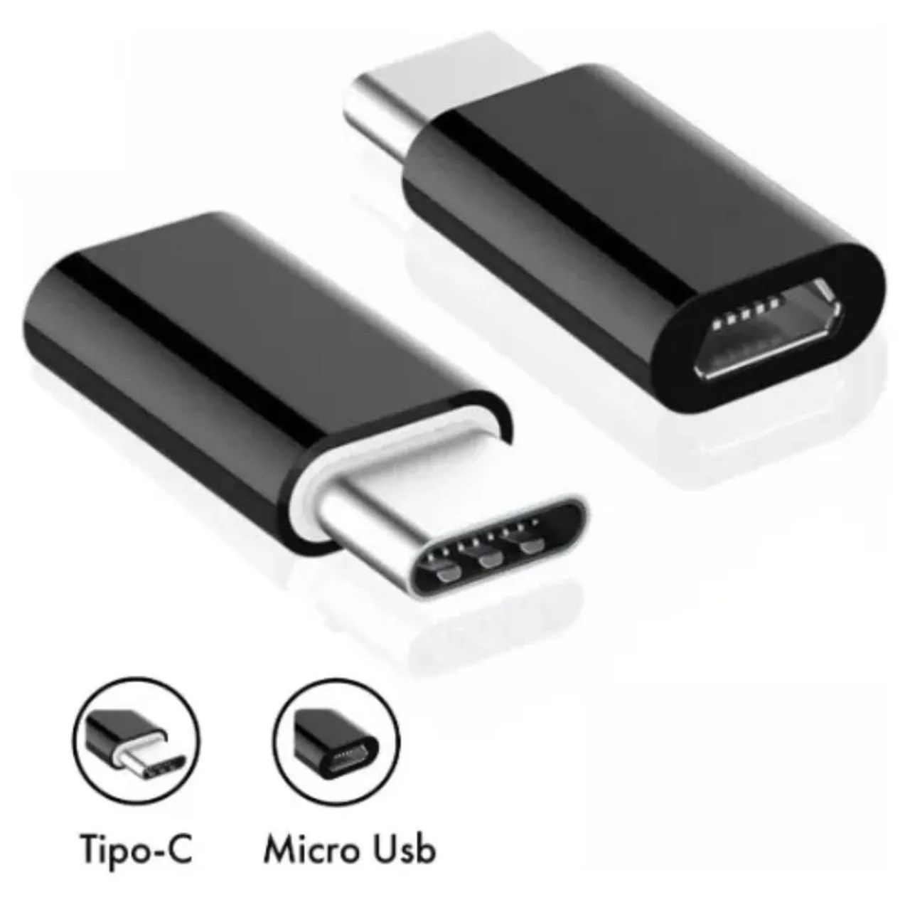 Adaptador Micro Usb V8 Fêmea Para Usb-C - Novo - Acessórios de Celular ...