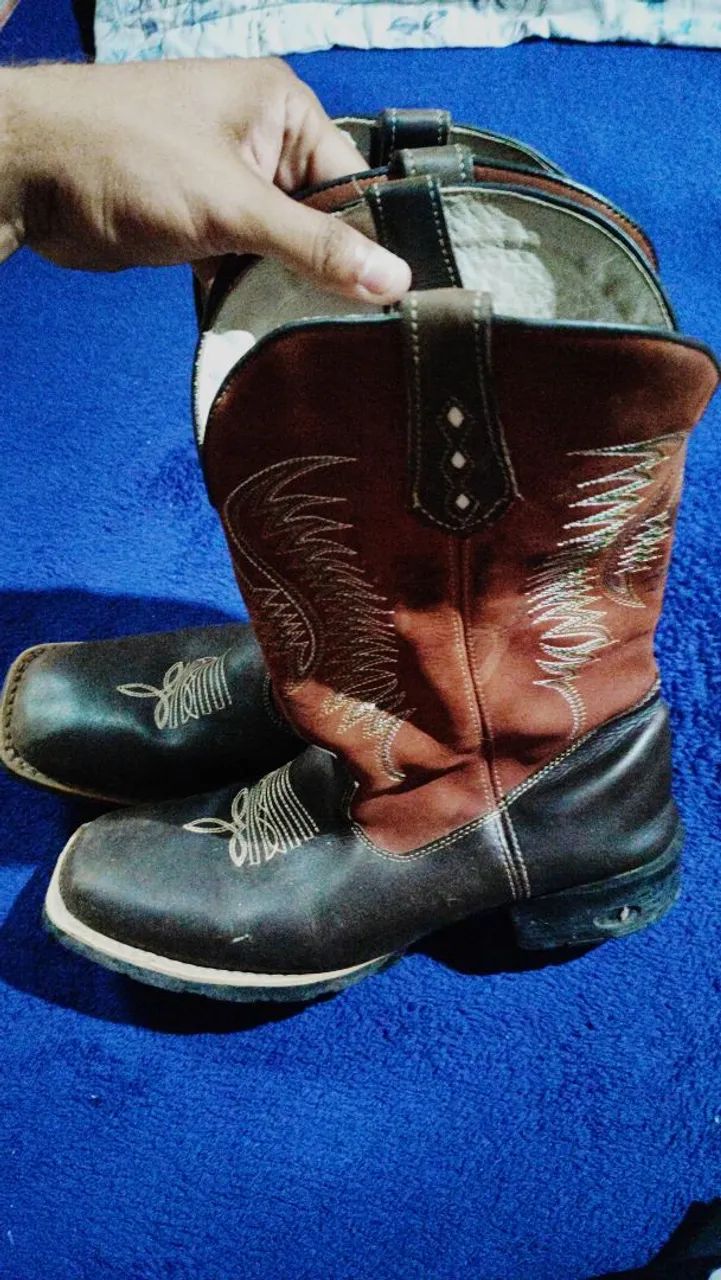 Bota Texana Nº 43 - Couro legítimo - Calçados - Zumbi dos Palmares ...