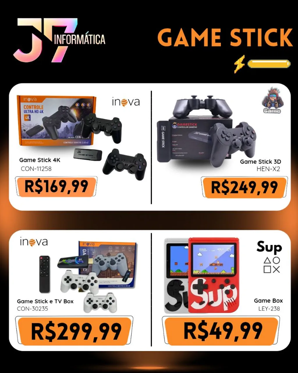 "game box" no Brasil