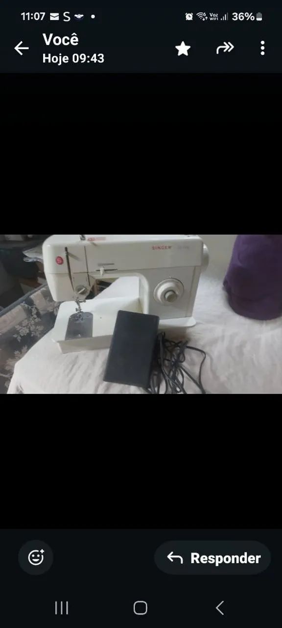 Maquina de costura Singer zig zag novinha, com funcionamento perfeito e ...