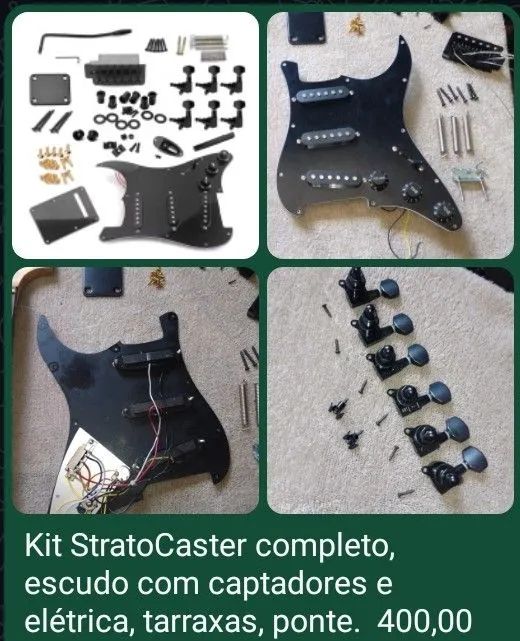 Kit completo com captadores, ponte tarraxas StratoCaster. Só vendo pra ...