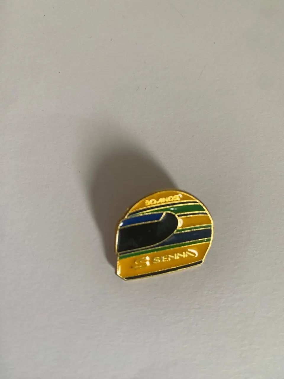 ayrton senna pin button boton broche raro - colecionador - Acessórios ...