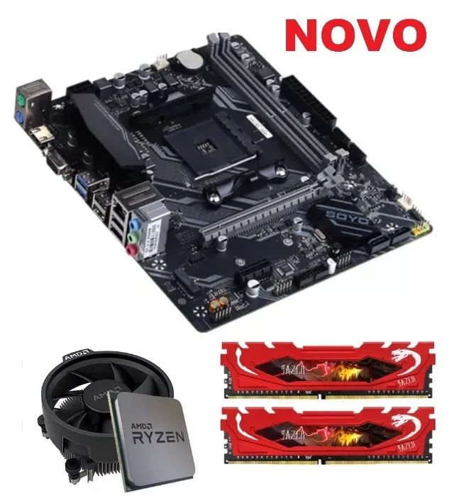 Kit Upgrade Amd Ryzen 5 4500 + DDR4 2x8gb 3200mhz mais A520M Am4 - kit ...