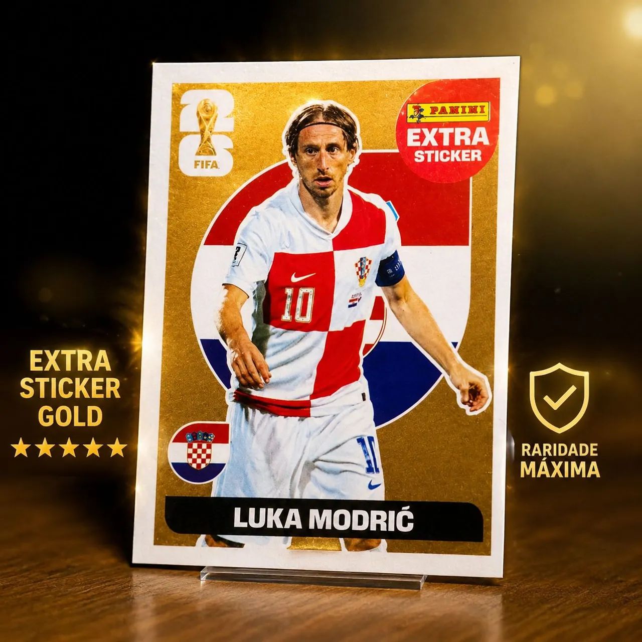 Figurinha Panini Extra Sticker "legend" Gold Copa 2026 Luka Modri? RARA ...
