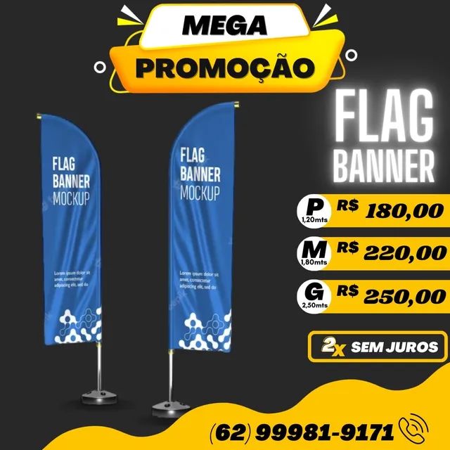 Flag banner bandeira | +21 anúncios na OLX Brasil
