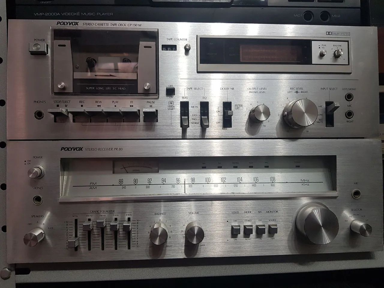 Apareljo de som System Polyvox Tape Deck e Receiver Leia o Anúncio ...
