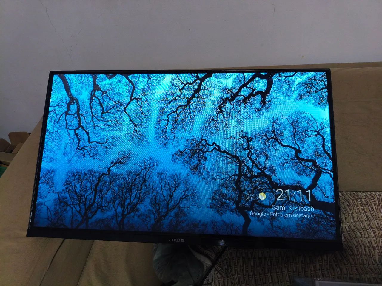 Smart TV Led 32 Polegadas com Android, Wi-Fi, HD, Borda infinita, Aiwa ...