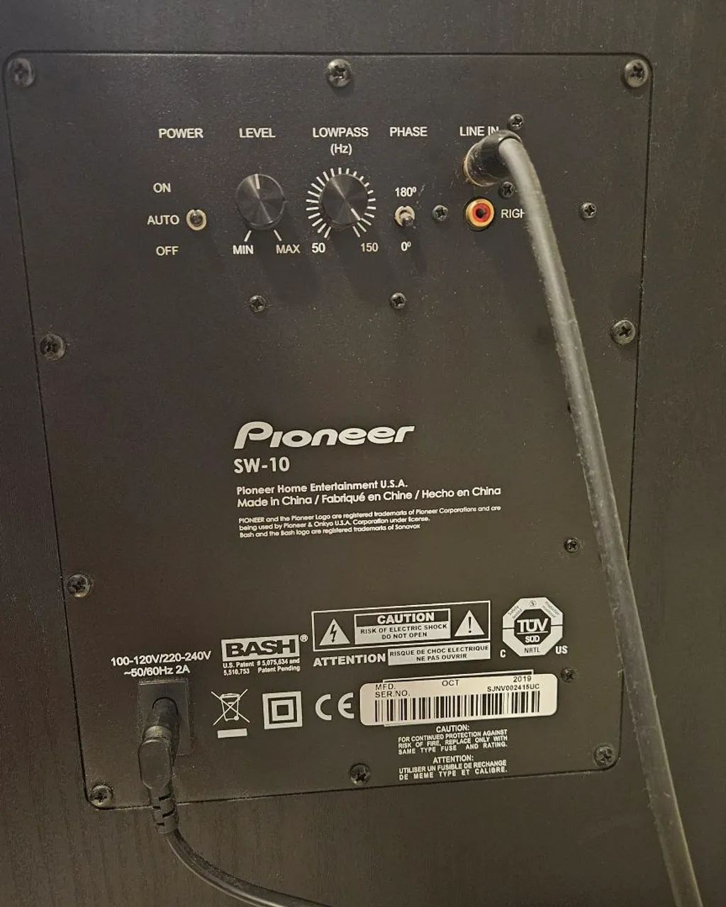 Sub subwoofer Pioneer ñ JBL, Denon, Onkio, Polk, Yamaha, Sony, klipsch ...