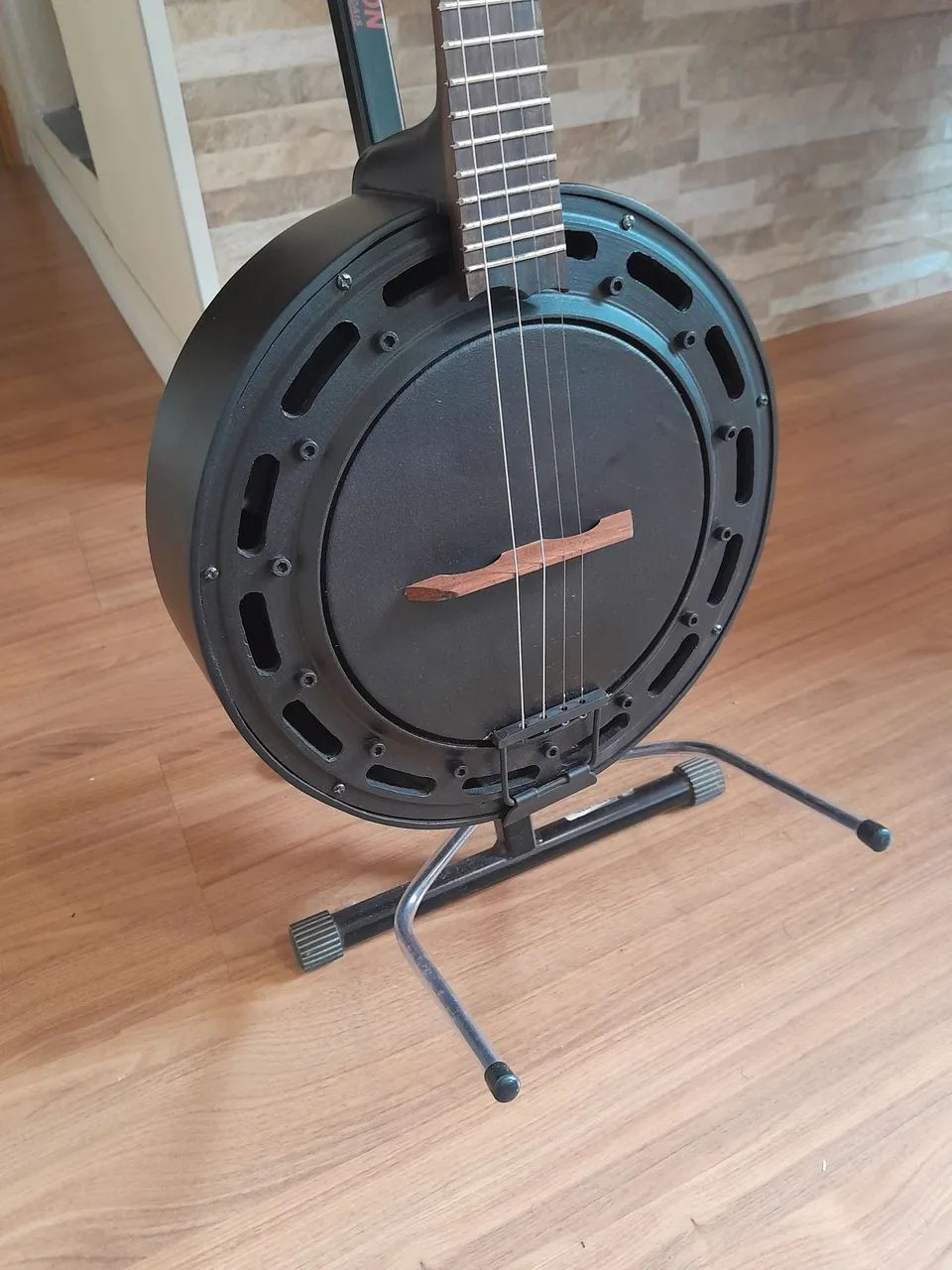 Banjo em jacarandá maciço modelo color All Black, de luthier, novo, já ...