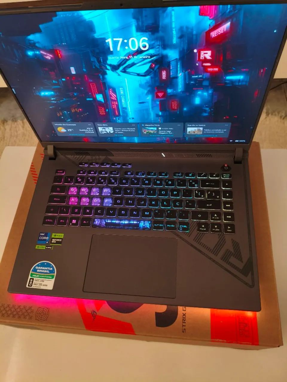 Notebook Gamer ASUS ROG Strix G16 - Intel Core i9 13ª geração, RTX 4060 ...