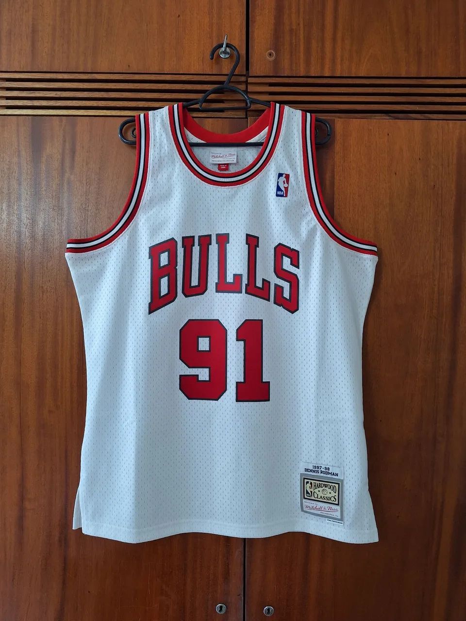 Regata jersey NBA original Mitchel&Ness tamanho G Dennis Rodman ...
