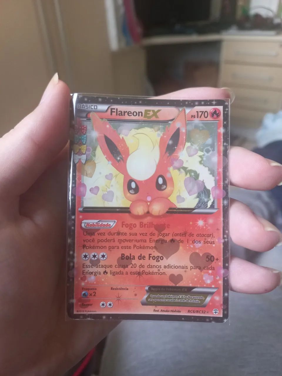 Carta Pokémon Flareon EX - RC6/RC32 - Hobbies e coleções - Barreiros ...