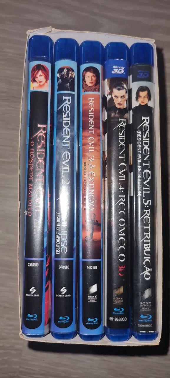 Bluray Resident evil (box original com 5 filmes) - CDs, DVDs etc ...