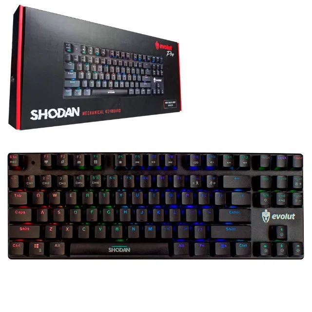 Teclado Gamer mecânico Evolut Pro Shodan EG-203RG - Periféricos e ...