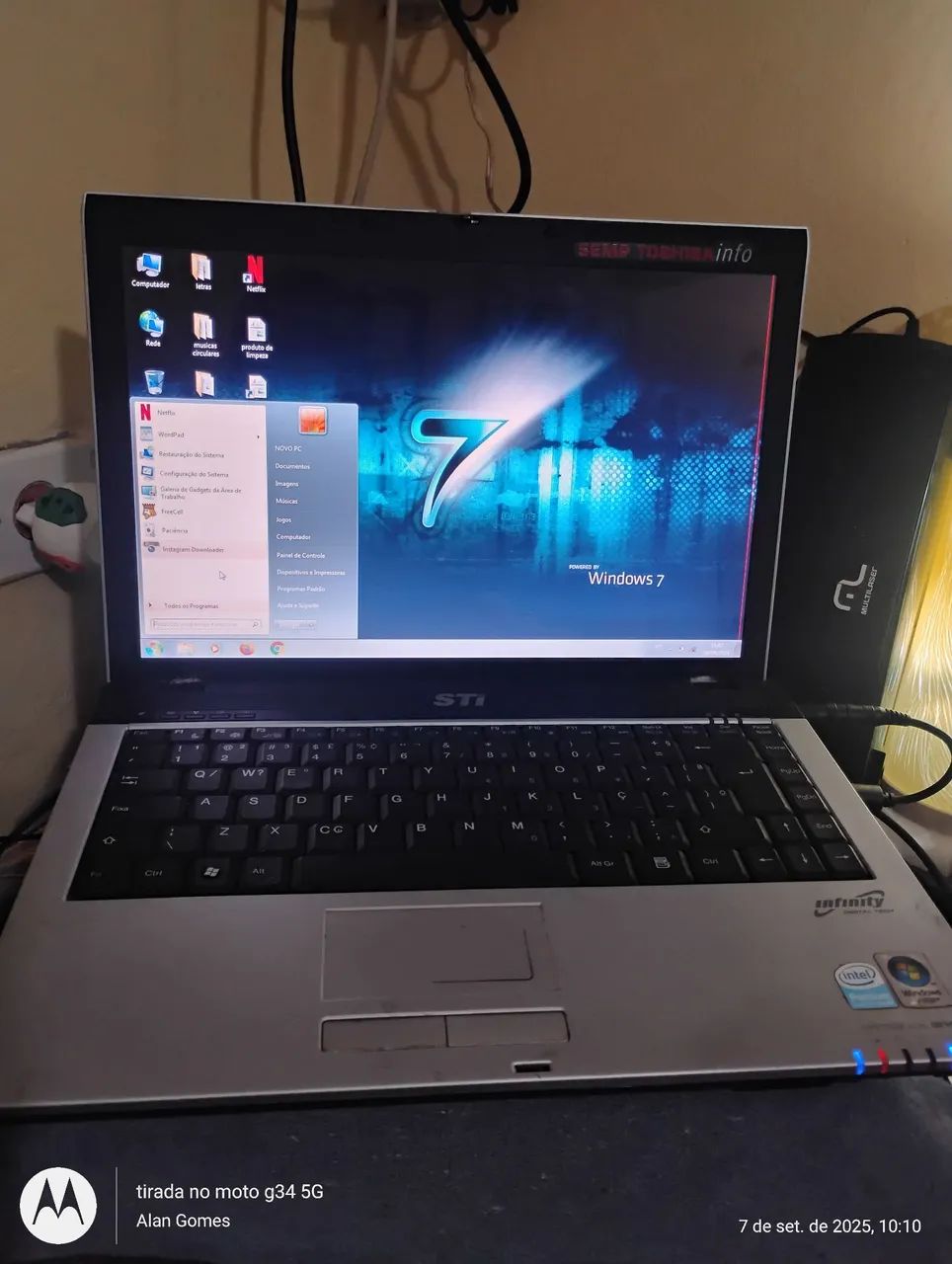 Notebook STI Semp Toshiba ( avarias mas funcionando) - Notebooks ...