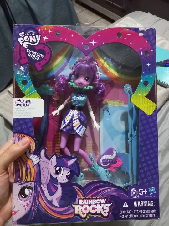Boneca My Little Pony Equestria Girls Twilight Sparkle Rainbow Rocks - Brinquedos e Jogos ...