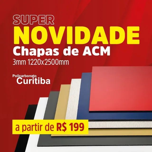 "chapas de acm cores" no Brasil